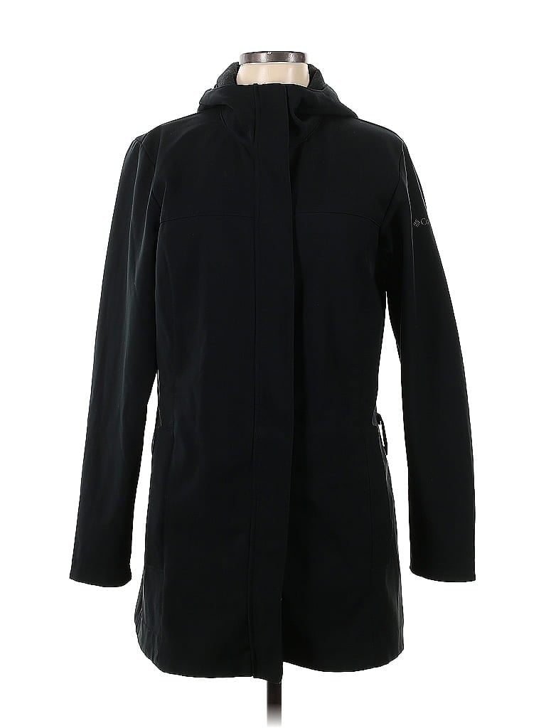 Columbia 100% Polyester Solid Black Jacket Size L - 54% off | ThredUp