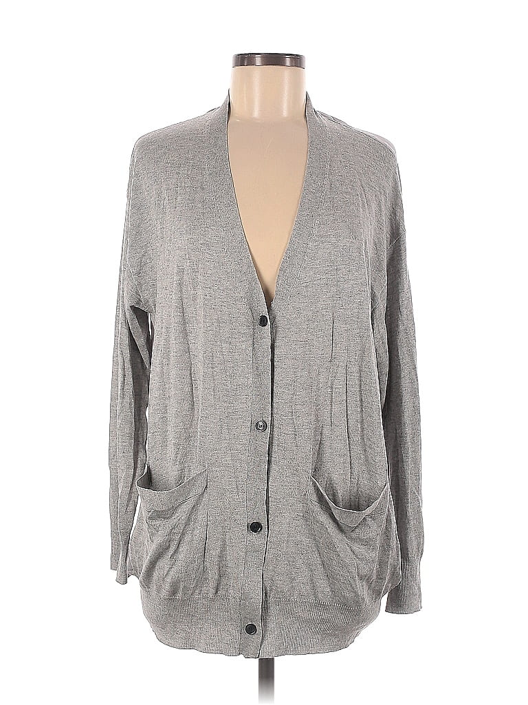 ATM Color Block Marled Gray Cardigan Size M - 80% off | ThredUp
