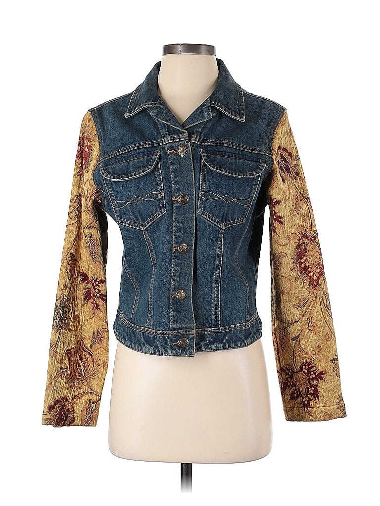 CAbi 100% Cotton Gold Denim Jacket Size S - 73% off | ThredUp