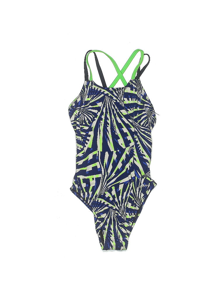 Dolfin 100% Polyester Multi Color Green One Piece Swimsuit Size XS (30 ...