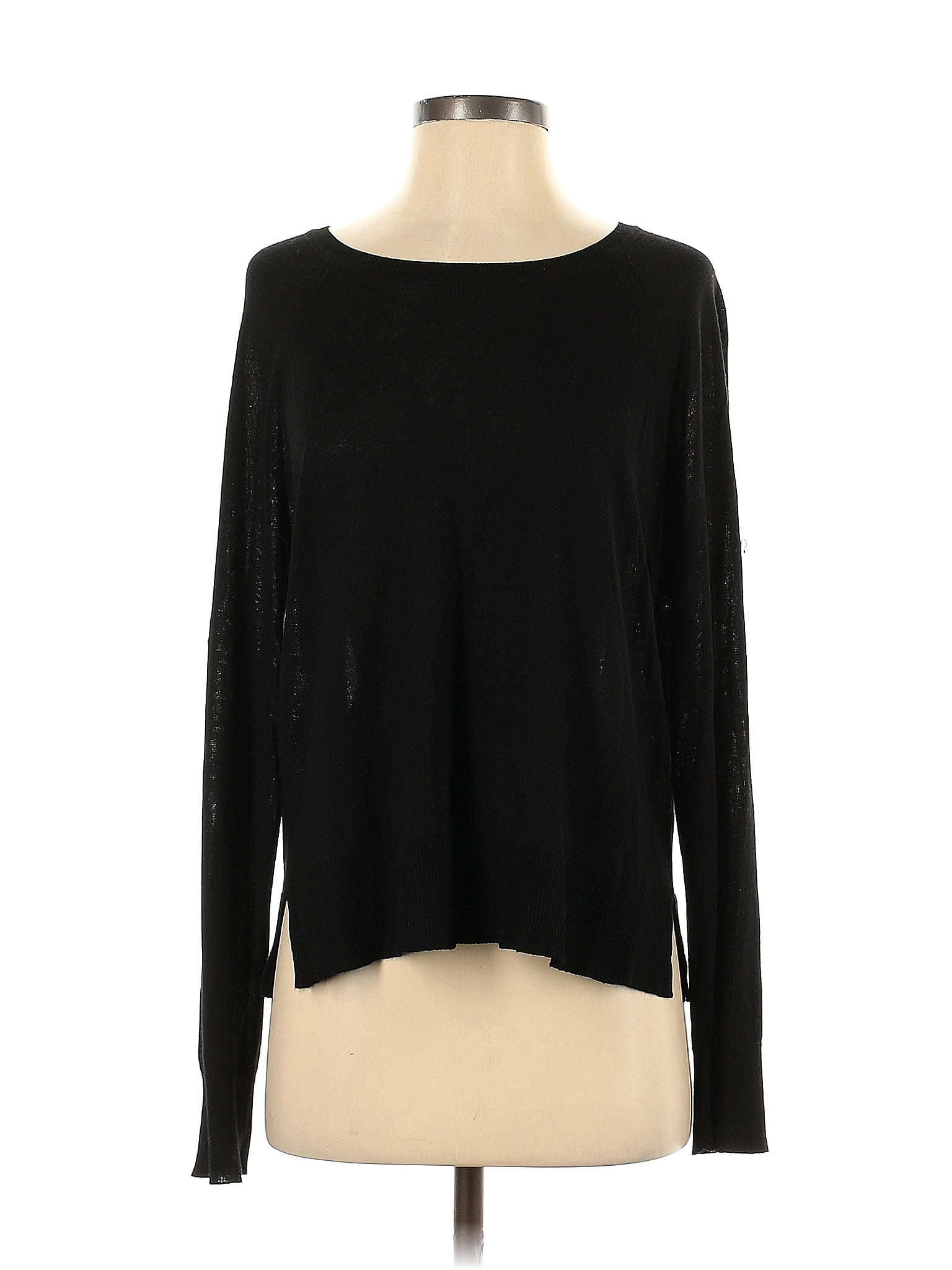 Zara Color Block Solid Black Pullover Sweater Size S 51 Off Thredup