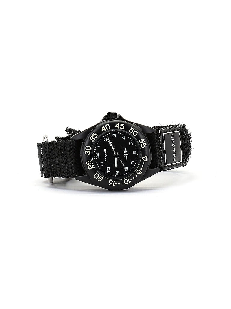 Prague Solid Black Watch One Size - 65% off | ThredUp