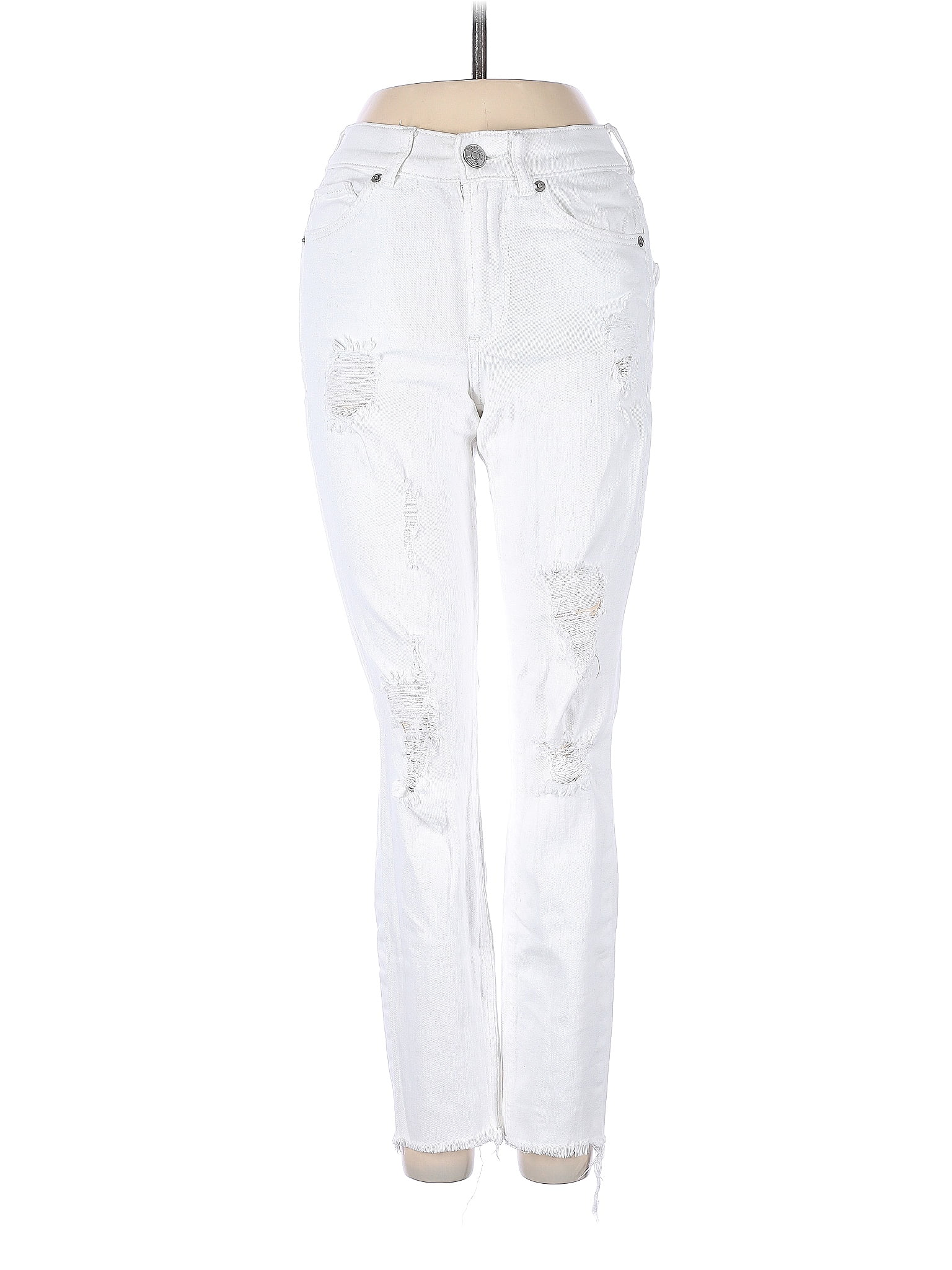Express Jeans Solid White Jeans Size 00 - 68% off | thredUP