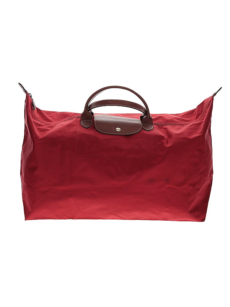 Longchamp Solid Maroon Burgundy Weekender One Size - 77% off | thredUP