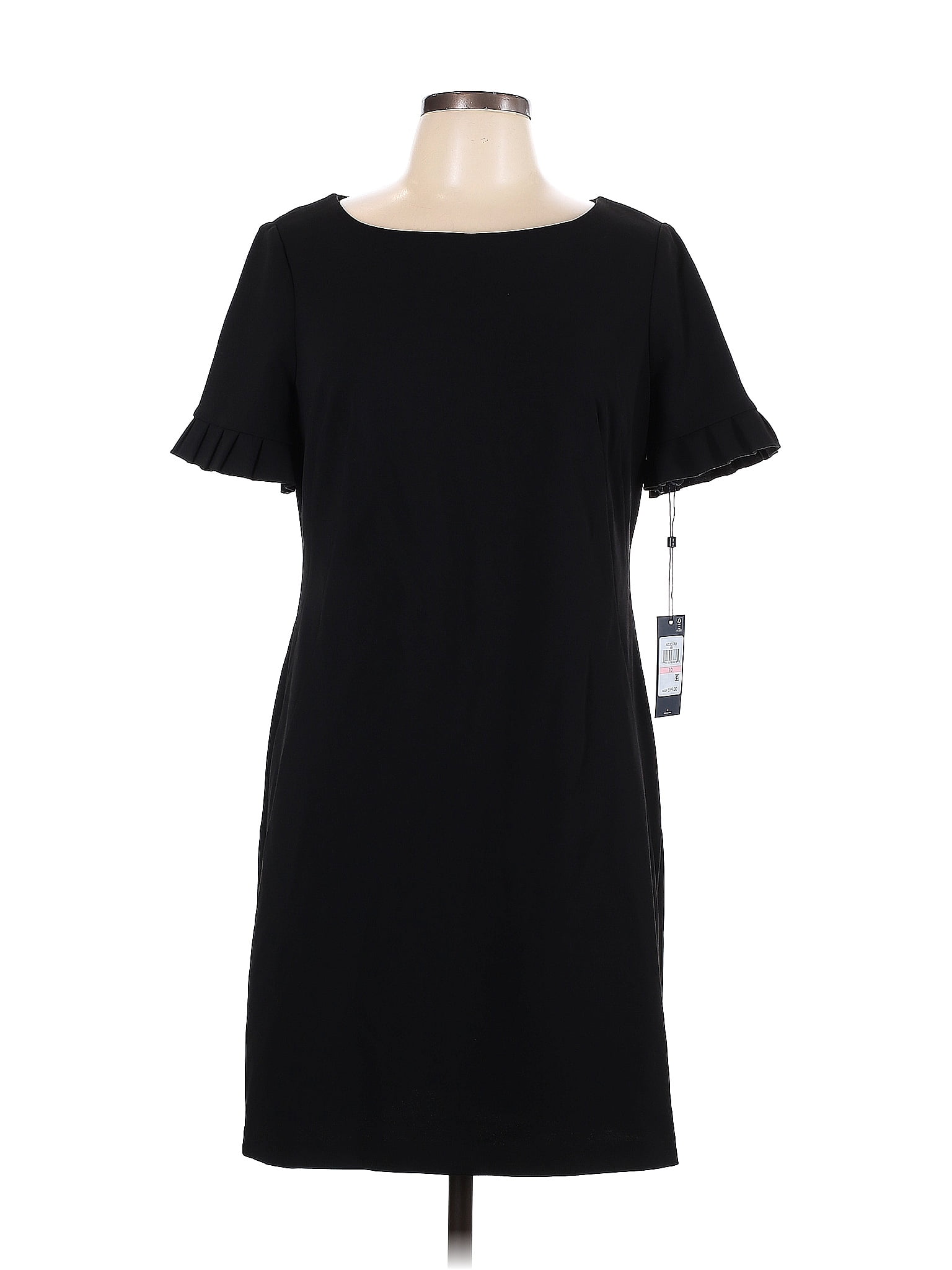 Tommy Hilfiger Solid Black Casual Dress Size 10 79 Off Thredup