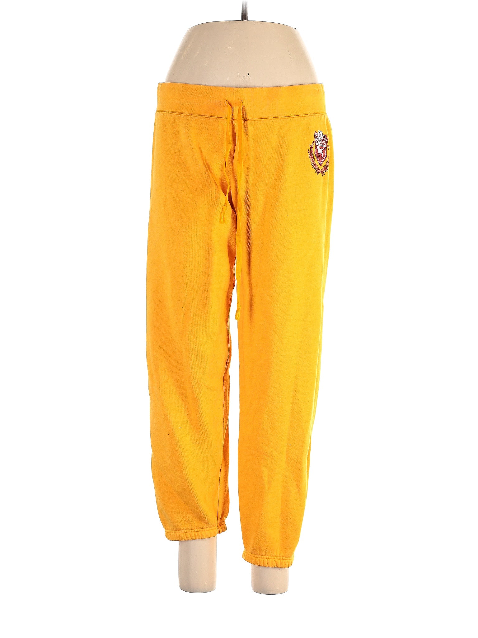 Victoria's Secret Pink Solid Yellow Sweatpants Size L - 23% off | ThredUp