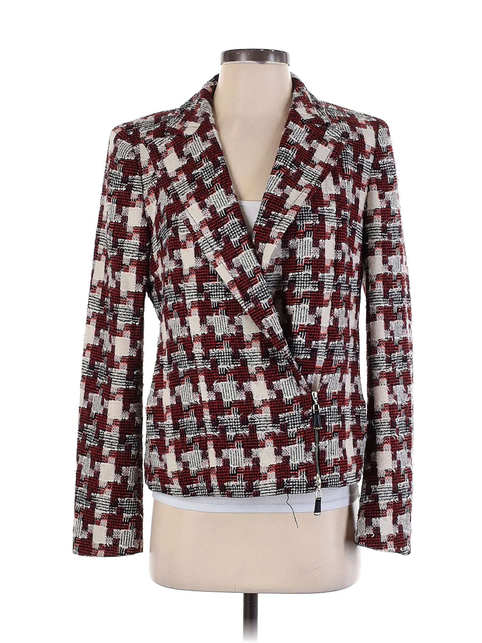 Escada Burgundy Jacket Size 36 (EU) - 87% off | ThredUp