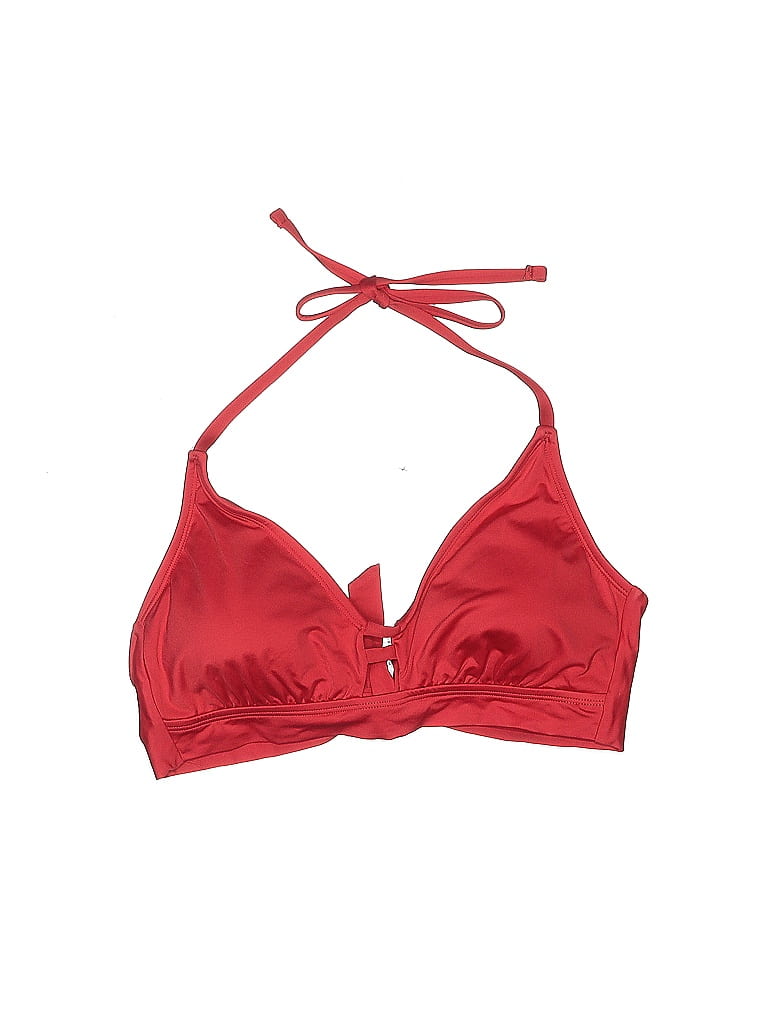 Kona Sol Solid Red Swimsuit Top Size L - 32% off | ThredUp