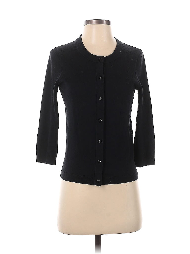 Kate Spade New York Color Block Solid Black Cardigan Size S - 75% off ...