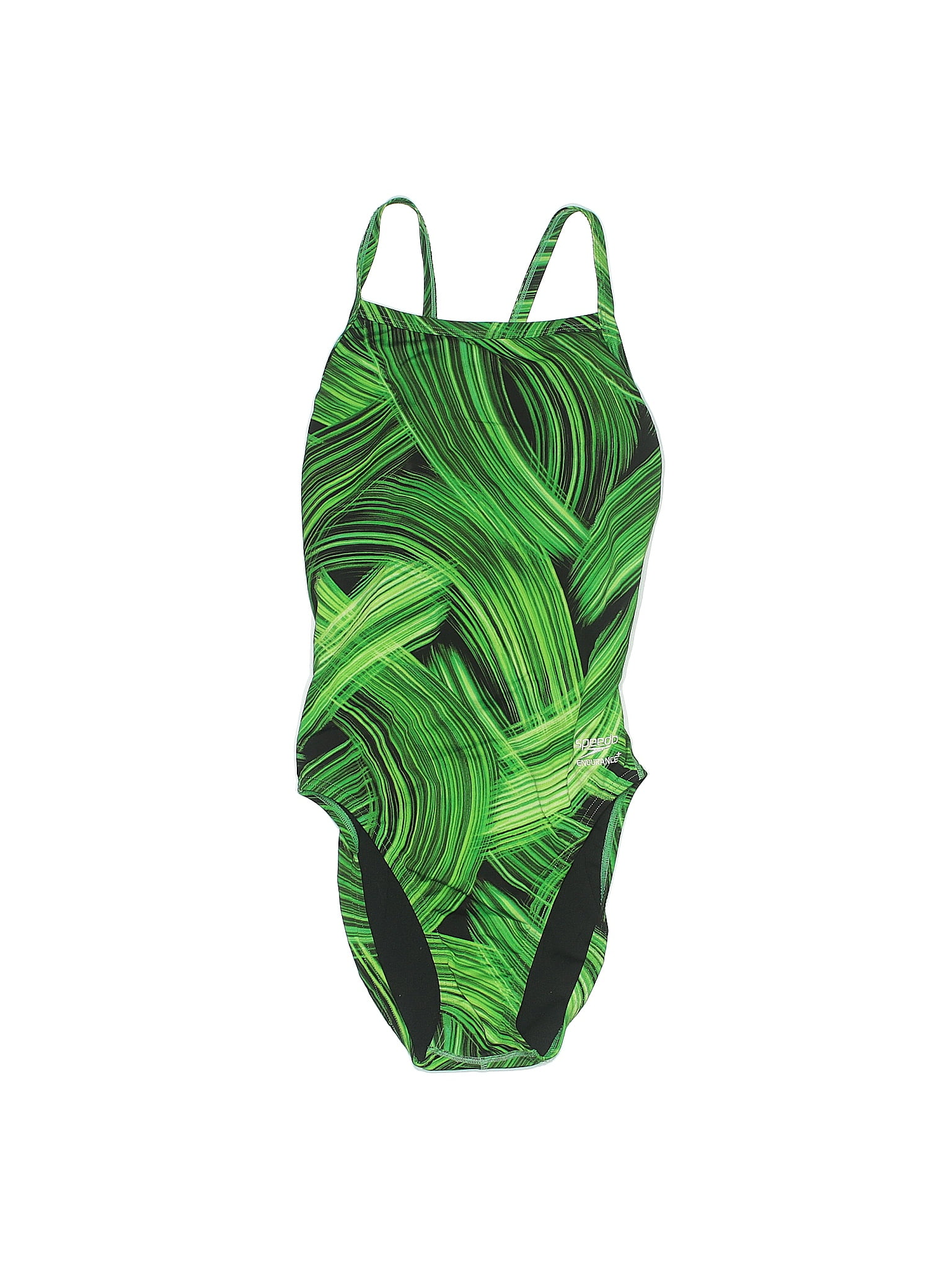 Speedo 100% Polyester Multi Color Green One Piece Swimsuit Size 8 - 41% ...