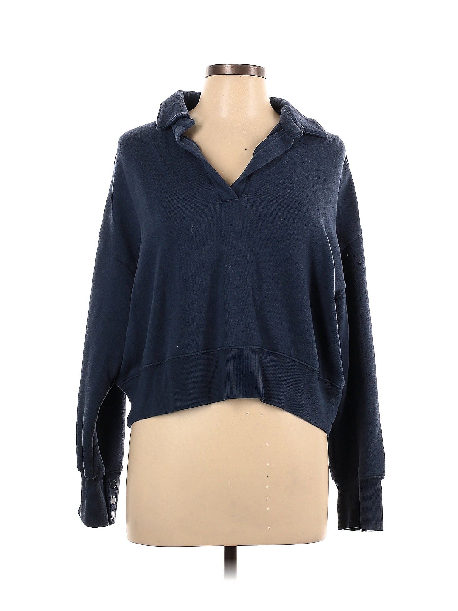 White Crow Solid Navy Blue Sweatshirt Size L - 71% off | thredUP