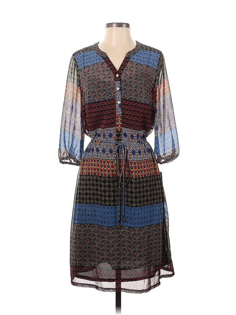 Mossimo 100% Polyester Multi Color Blue Casual Dress Size S - 11% off ...