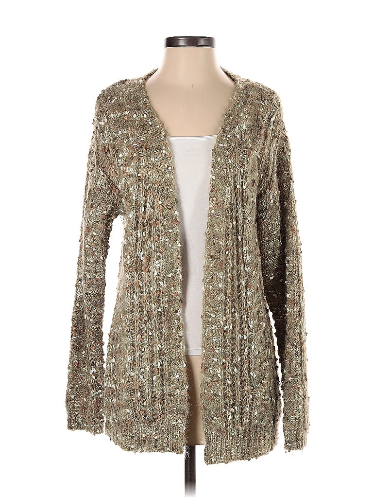 Blu Pepper Color Block Marled Tan Cardigan Size S - 59% off | thredUP
