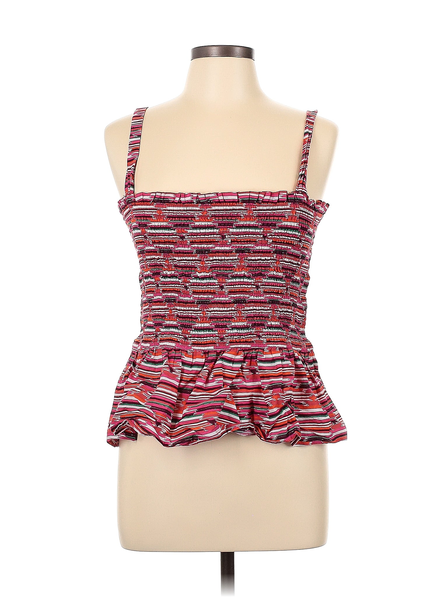 Ann Taylor Loft 100 Cotton Red Tank Top Size L 60 Off Thredup