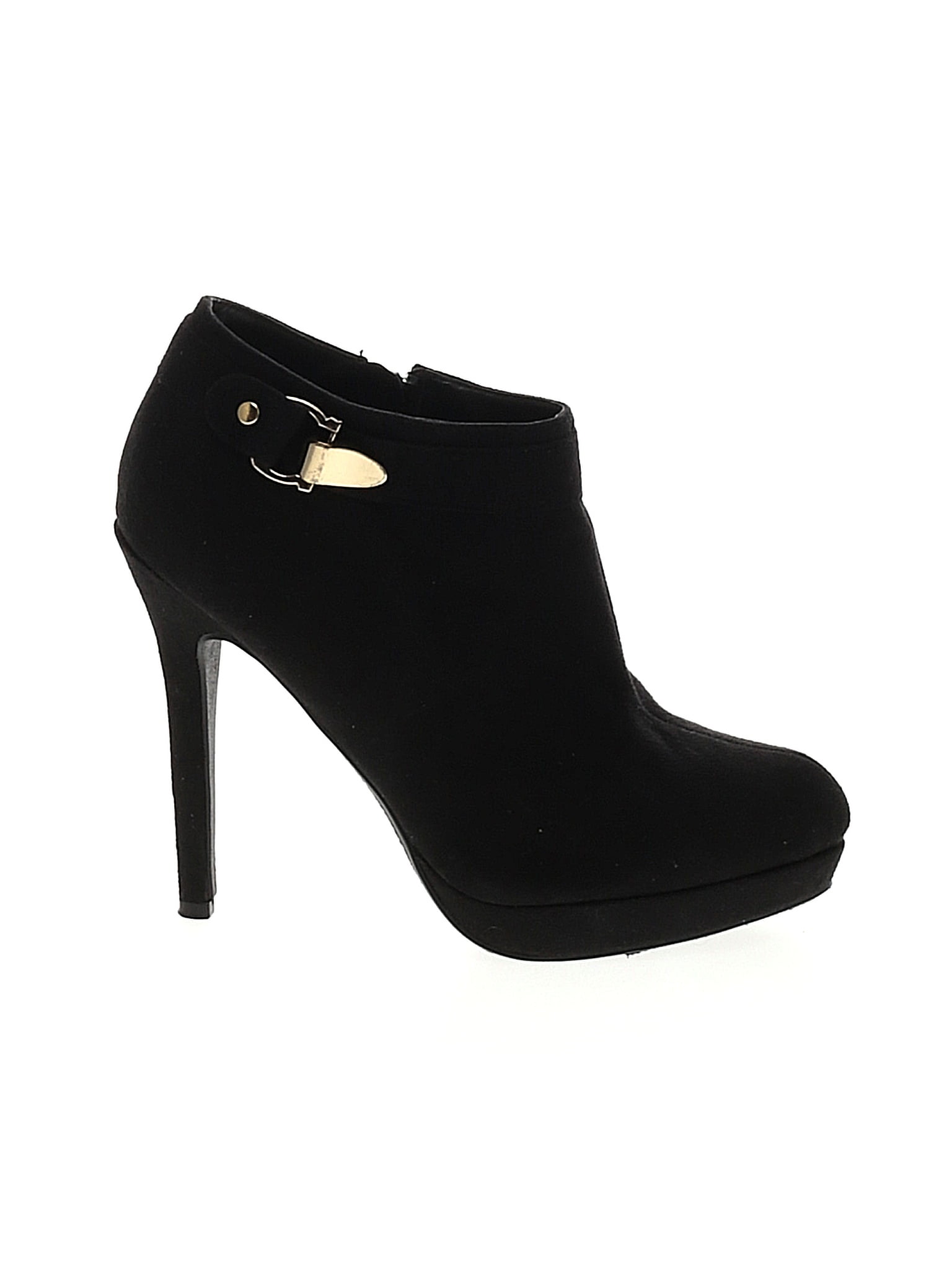 Delicious Solid Black Ankle Boots Size 7 1/2 - 47% off | ThredUp