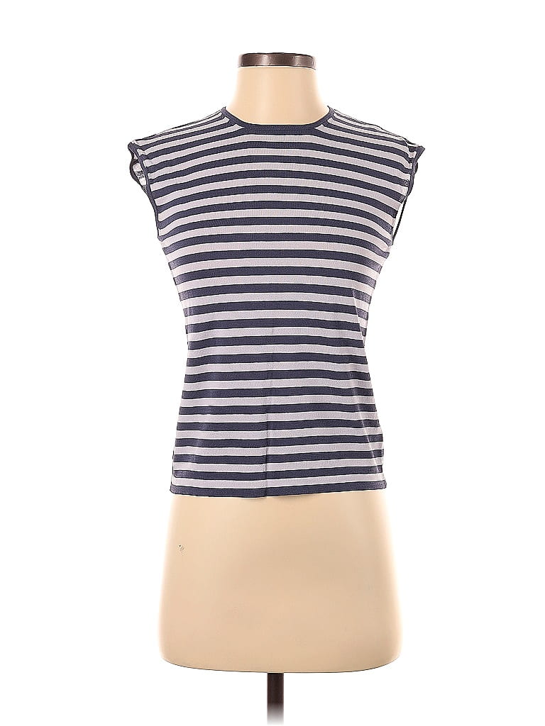 Calvin Klein Stripes Multi Color Gray Sleeveless Top Size S 62 Off Thredup