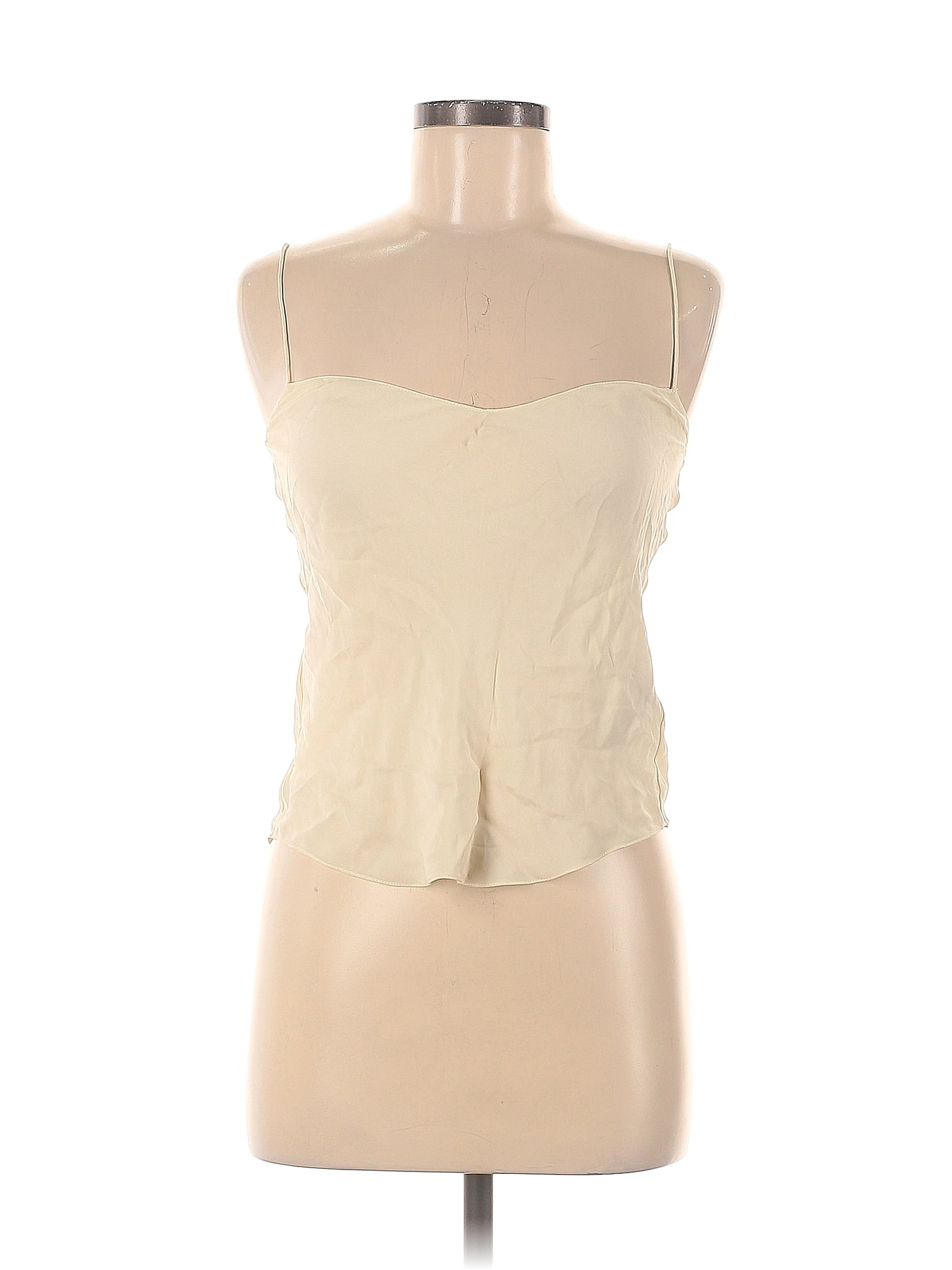 Ralph Lauren Black Label 100% Silk Ivory Sleeveless Silk Top Size 6 - 82% off | ThredUp