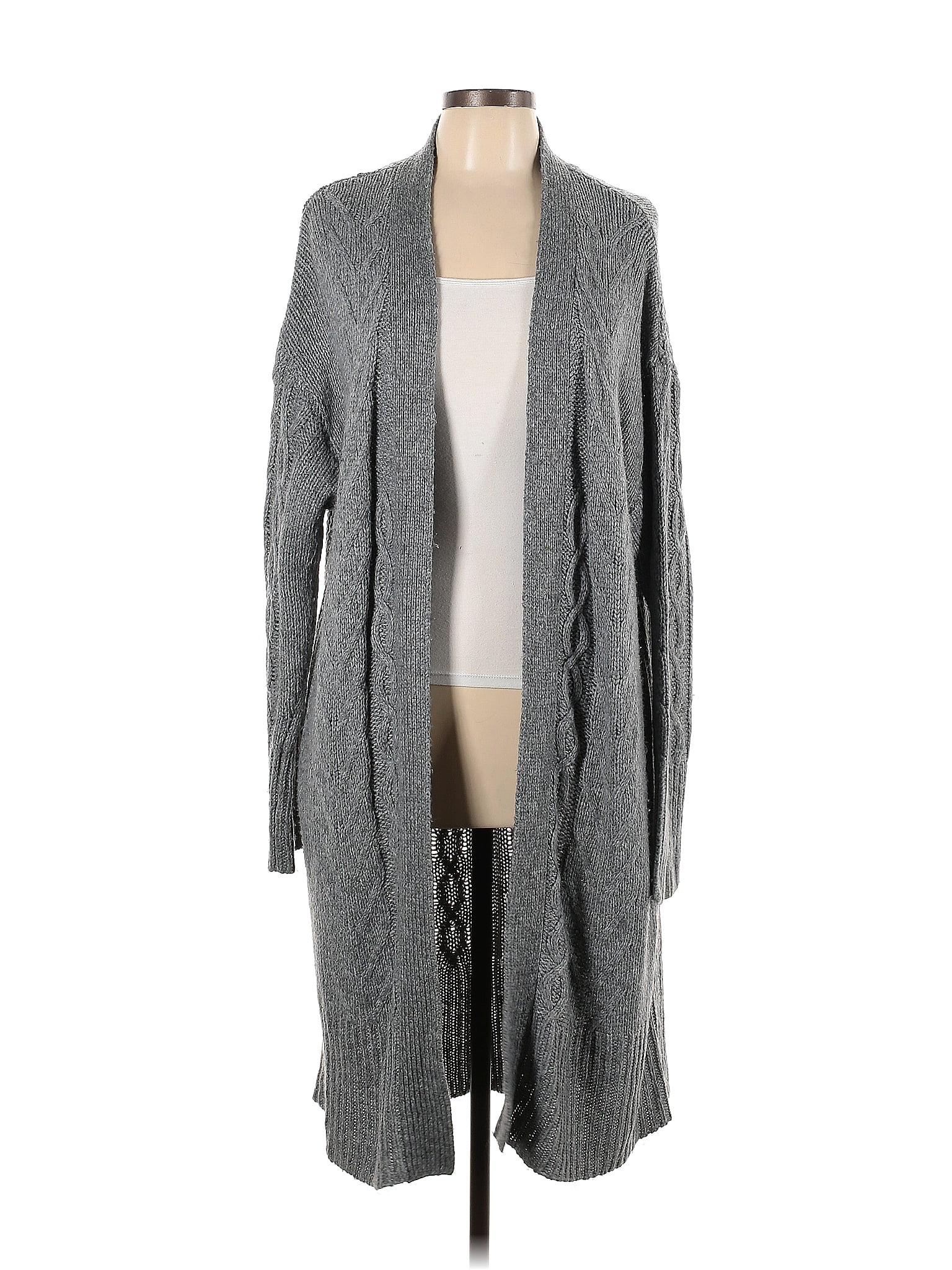 A New Day Color Block Marled Gray Cardigan Size L - 57% off | ThredUp