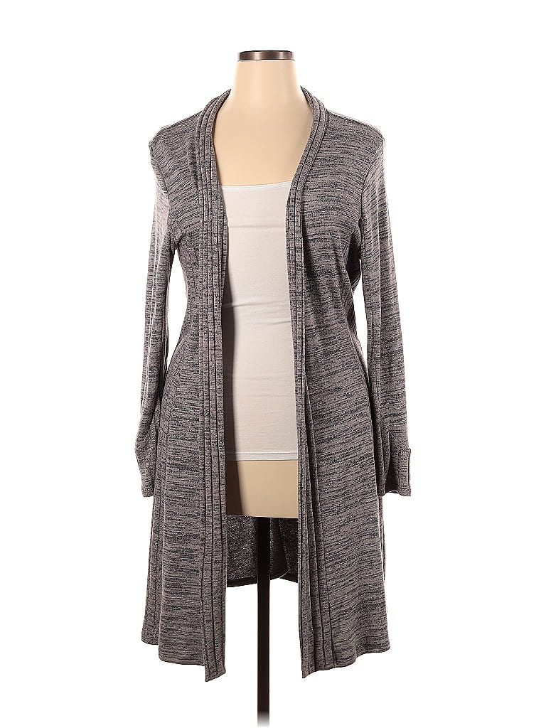 Laila Jayde Color Block Marled Gray Cardigan Size 1X (Plus) - 69% off ...