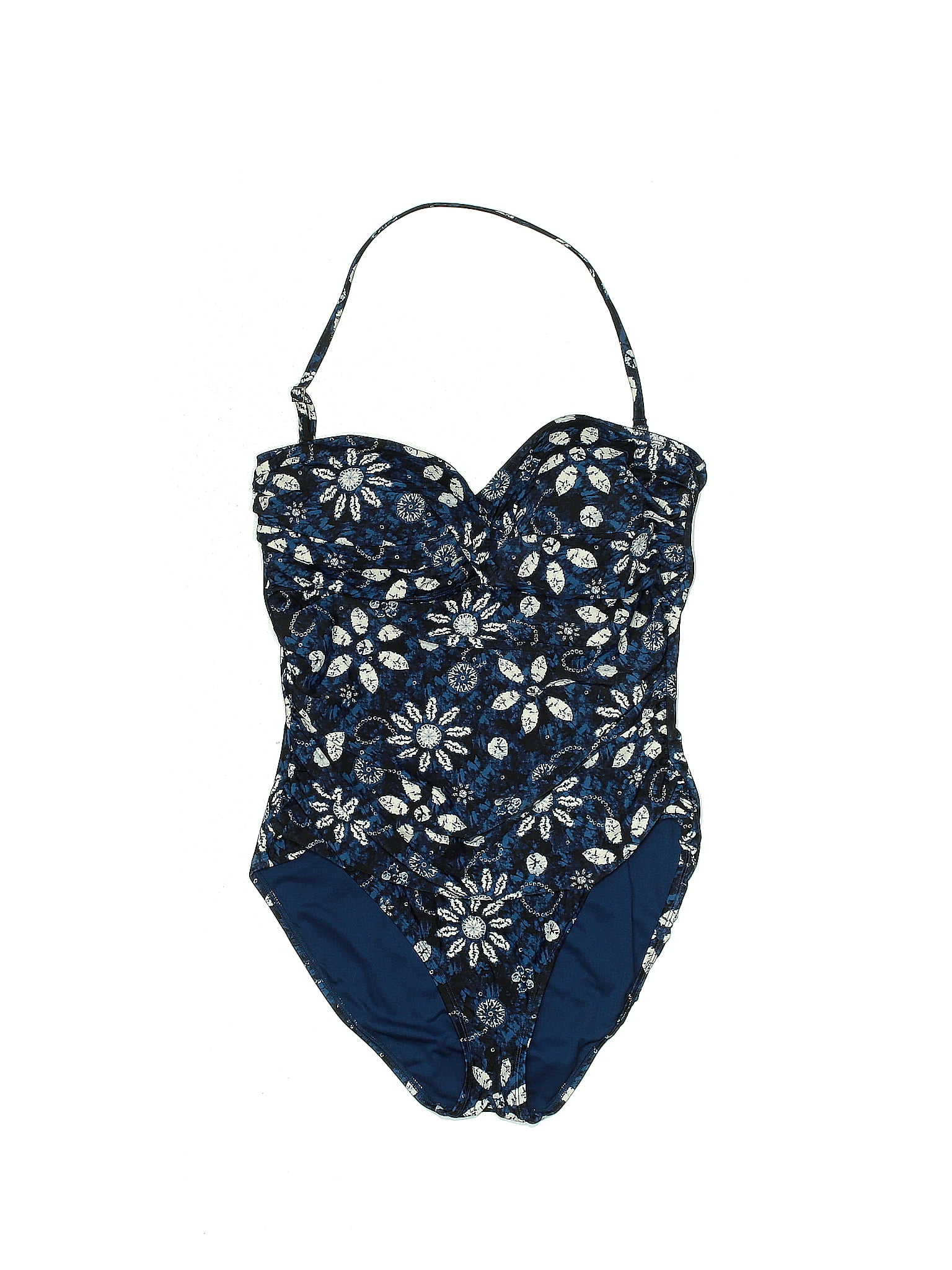 Bleu Rod Beattie Floral Blue One Piece Swimsuit Size 14 - 67% off | ThredUp