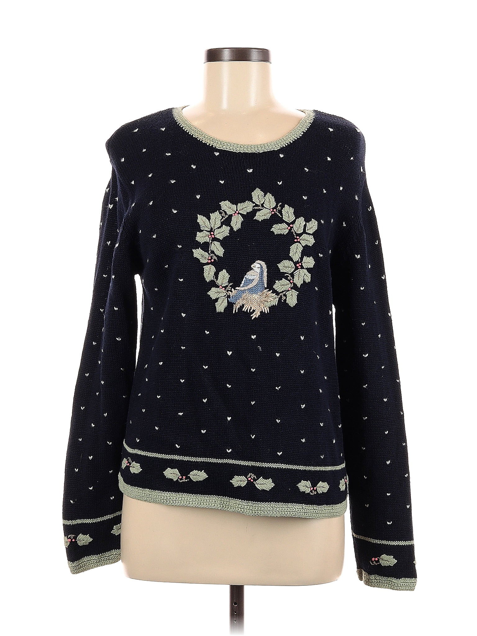 Christopher & Banks Navy Blue Pullover Sweater Size M - 70% off | ThredUp
