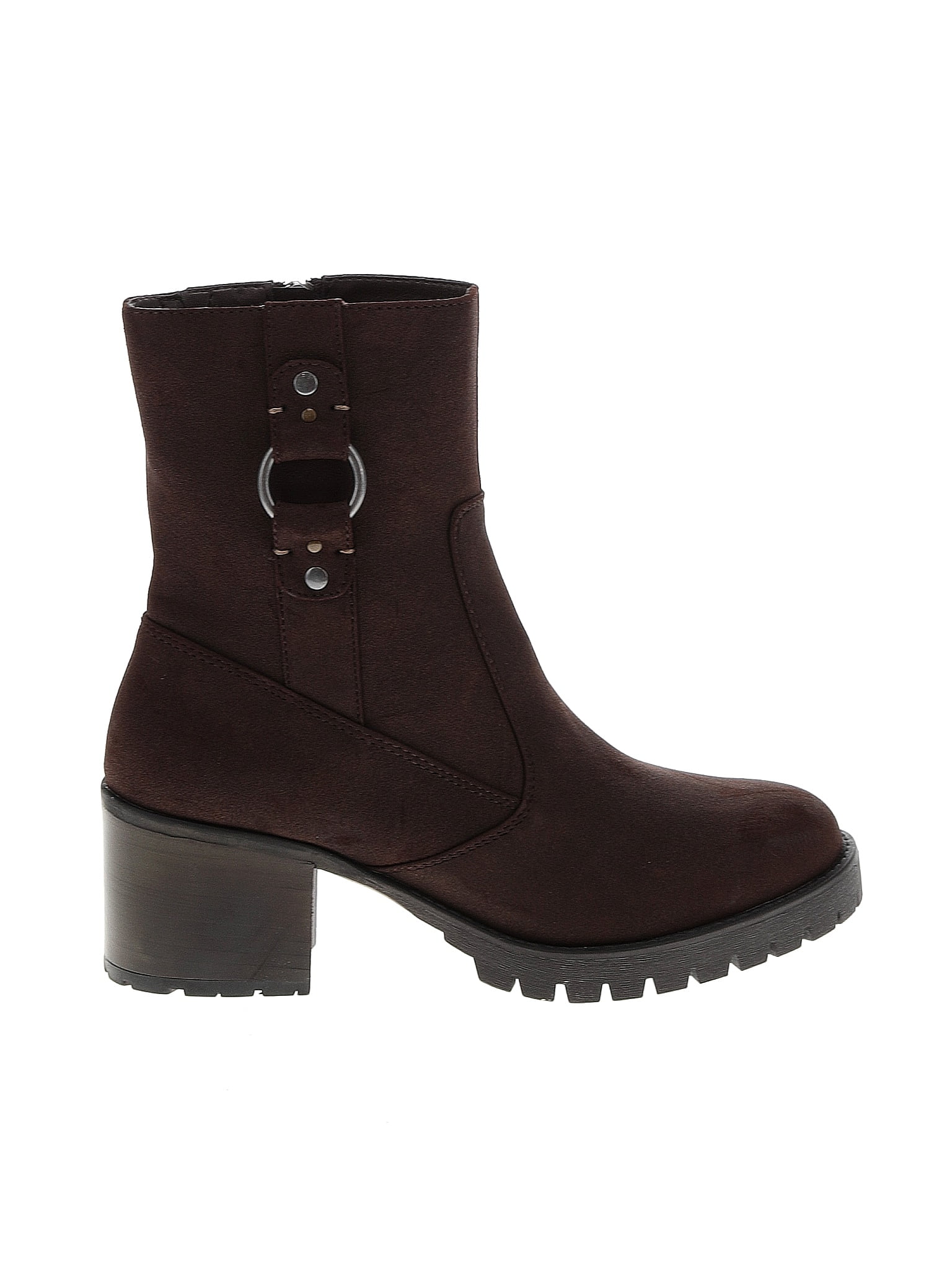 Yellow Box Solid Brown Boots Size 7 1/2 - 50% off | ThredUp