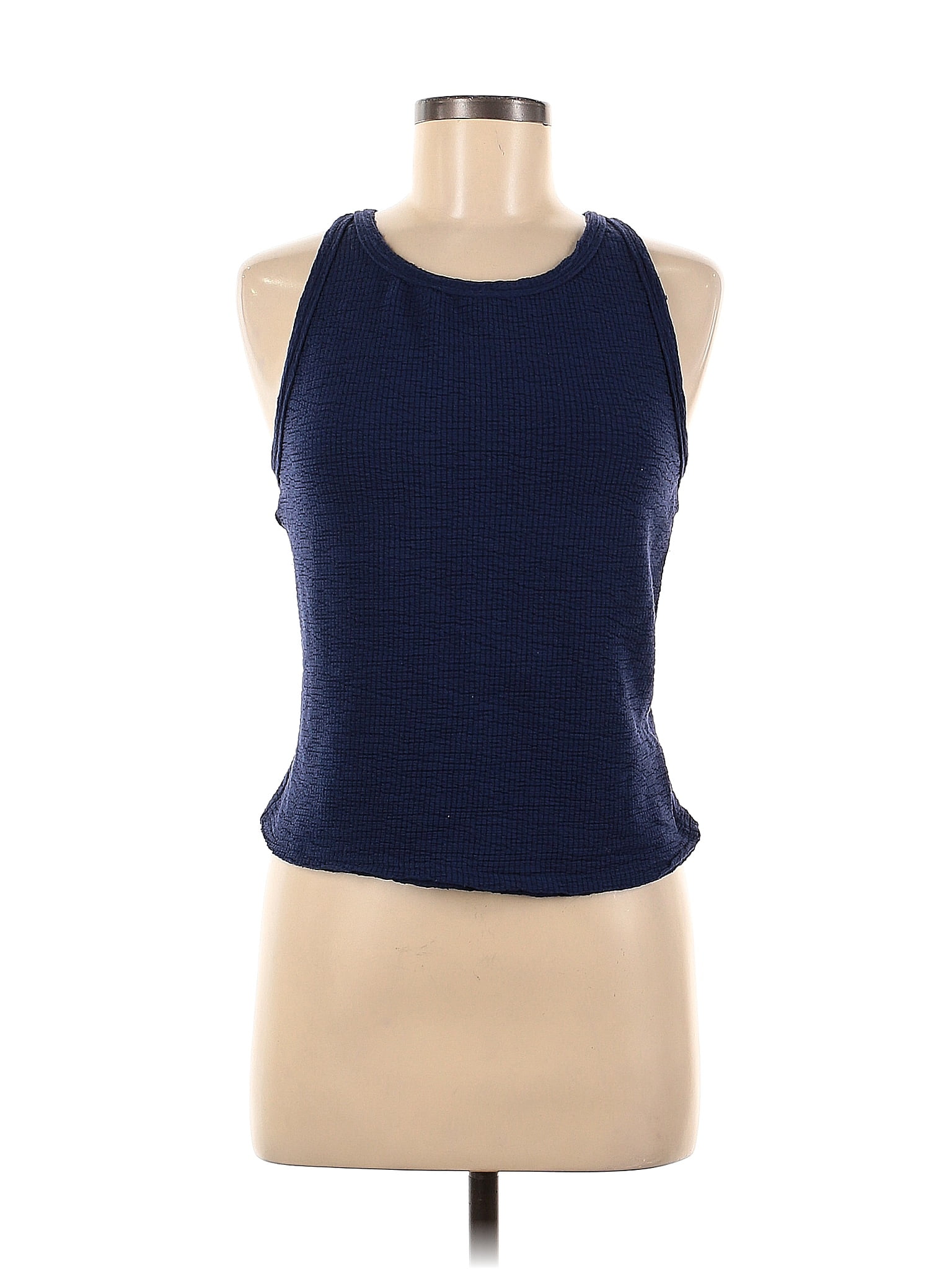 Hem & Thread Navy Blue Sleeveless Top Size L - 62% off | ThredUp