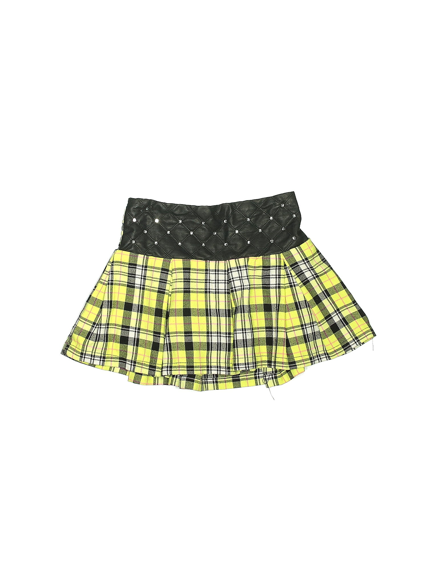 Justice Plaid Yellow Skort Size 8 - 56% off | ThredUp