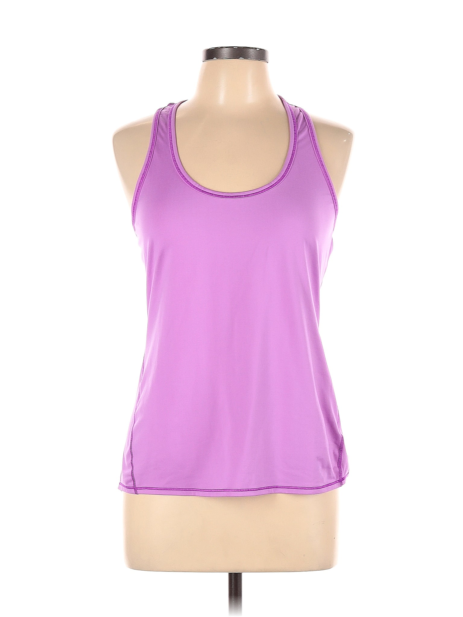 Athleta Color Block Solid Purple Active Tank Size L - 61% off | ThredUp
