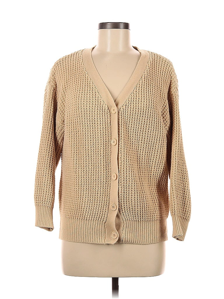 Assorted Brands Color Block Solid Tan Cardigan Size M - 62% off | ThredUp