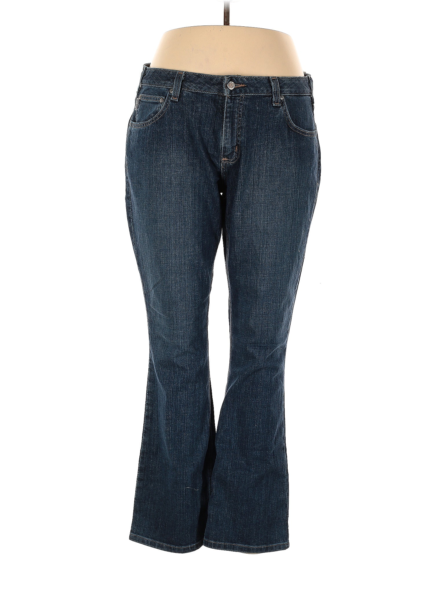 Carhartt Solid Blue Jeans Size 16 - 39% off | ThredUp