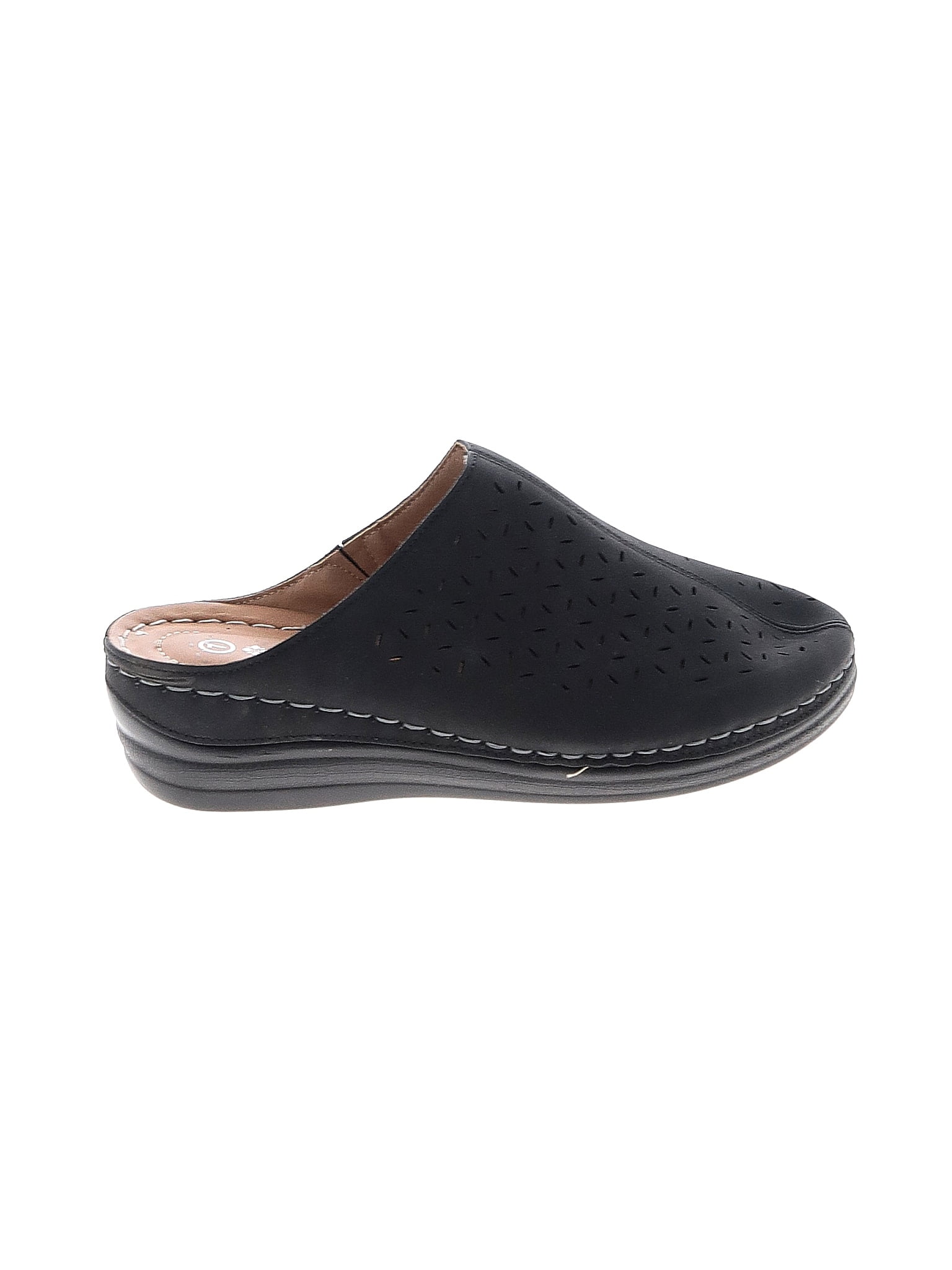 Patrizia By Spring Step Solid Black Mule Clog Size 7 60 Off Thredup