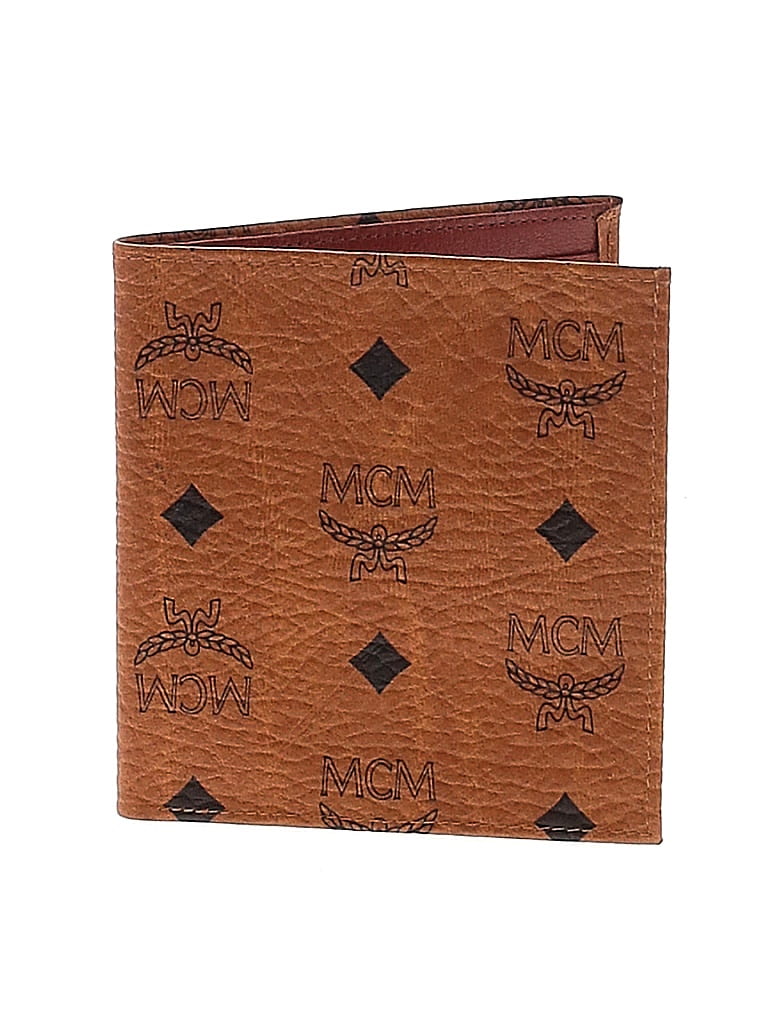 MCM 100% Leather Brown Monogram Visetos Wallet One Size - 42% off | ThredUp