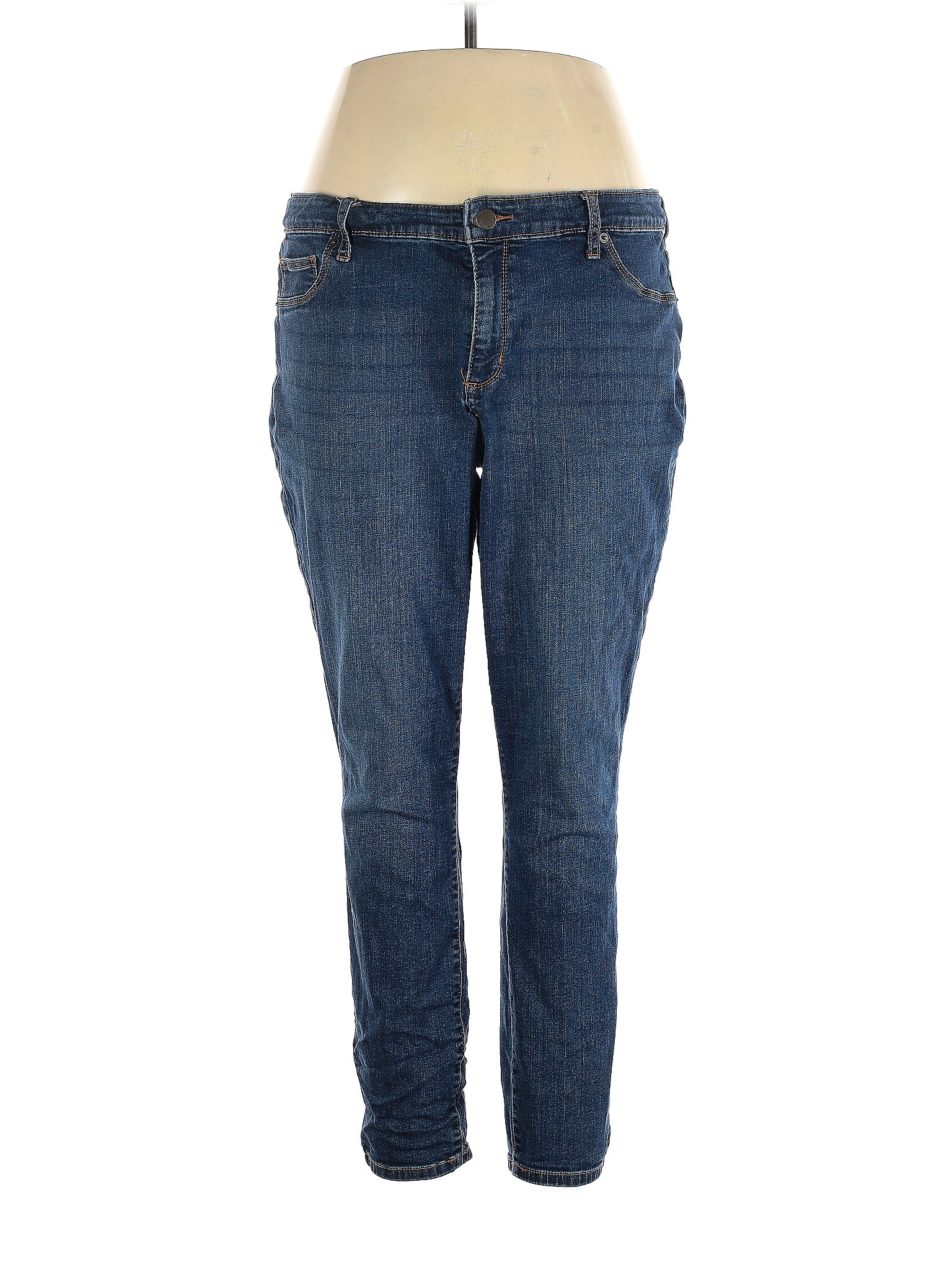 Universal Thread Solid Blue Jeans Size 18 (Plus) - 24% off | ThredUp