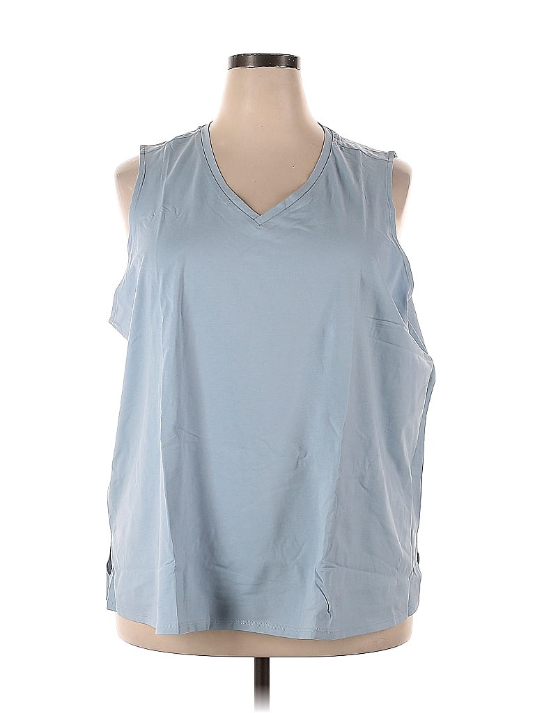 Wynne Layers Blue Active T-Shirt Size 2X (Plus) - 56% off | ThredUp
