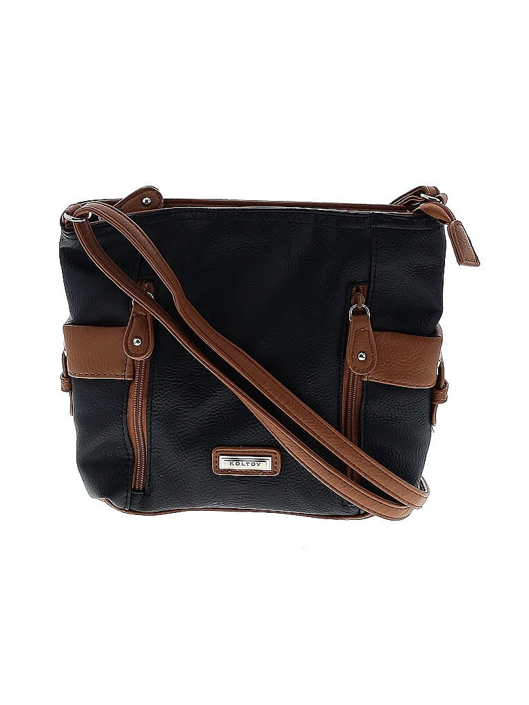 Koltov 100% Vinyl Solid Black Crossbody Bag One Size - 62% off | ThredUp