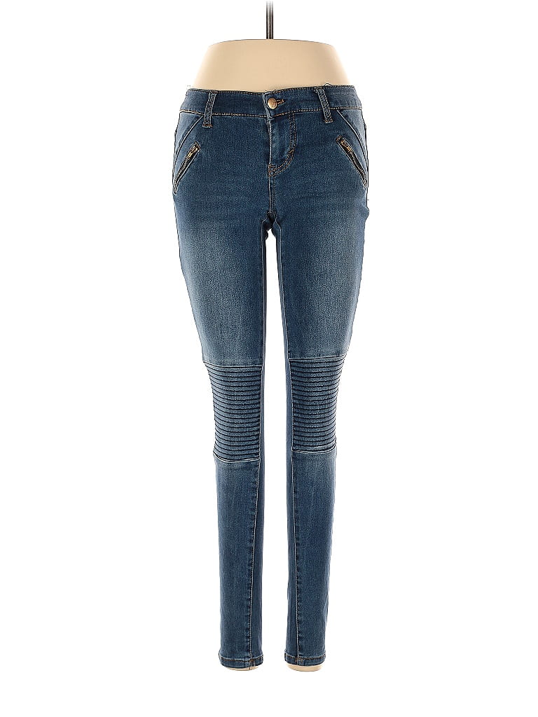 Mossimo Solid Blue Jeans Size 00 - 52% off | ThredUp