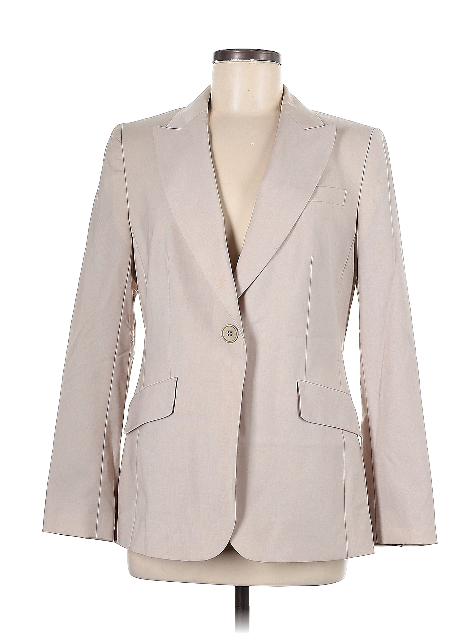 Talbots Solid Tan Wool Blazer Size 8 - 77% off | ThredUp