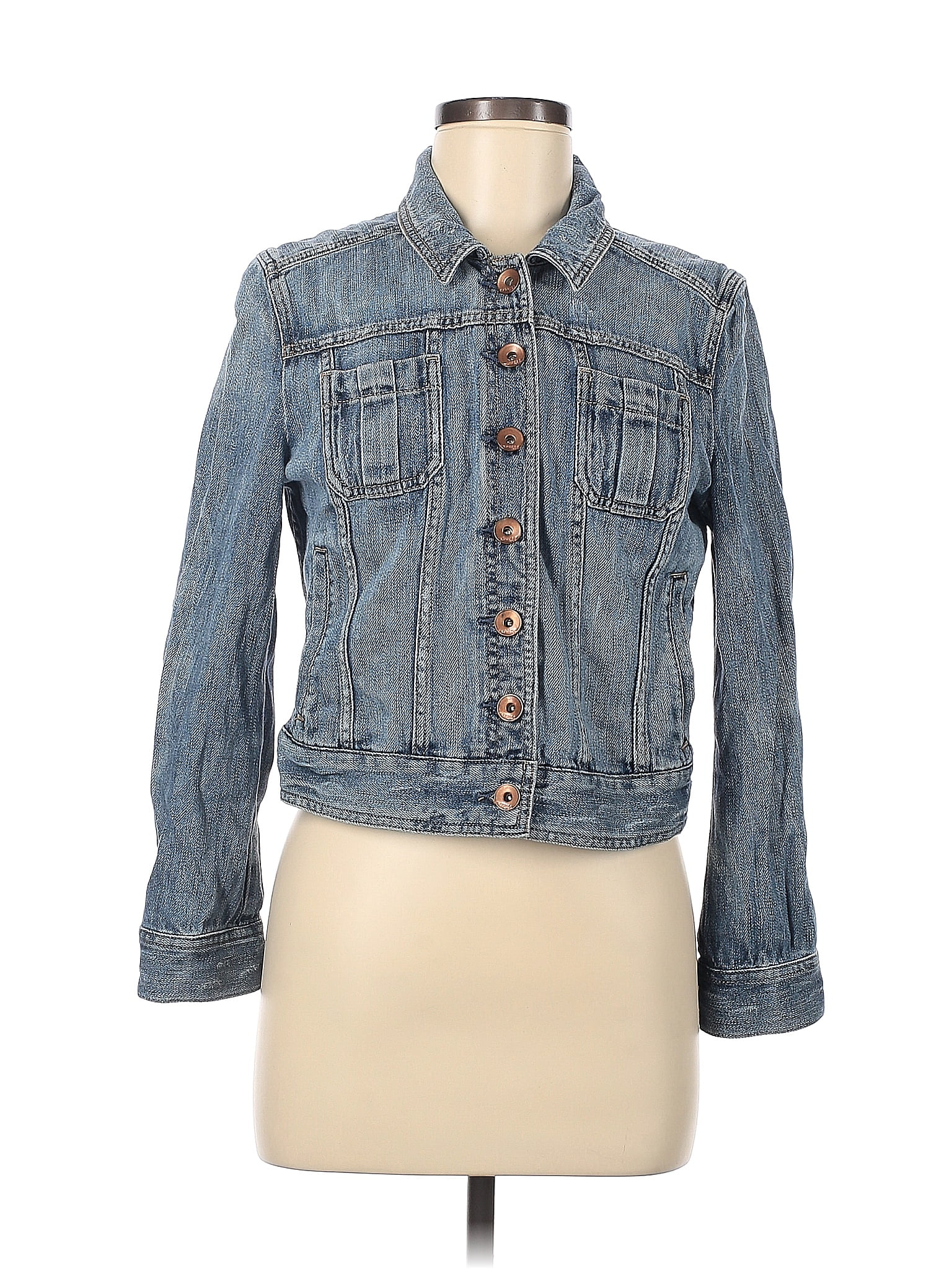 Express 100% Cotton Blue Denim Jacket Size M - 69% off | thredUP