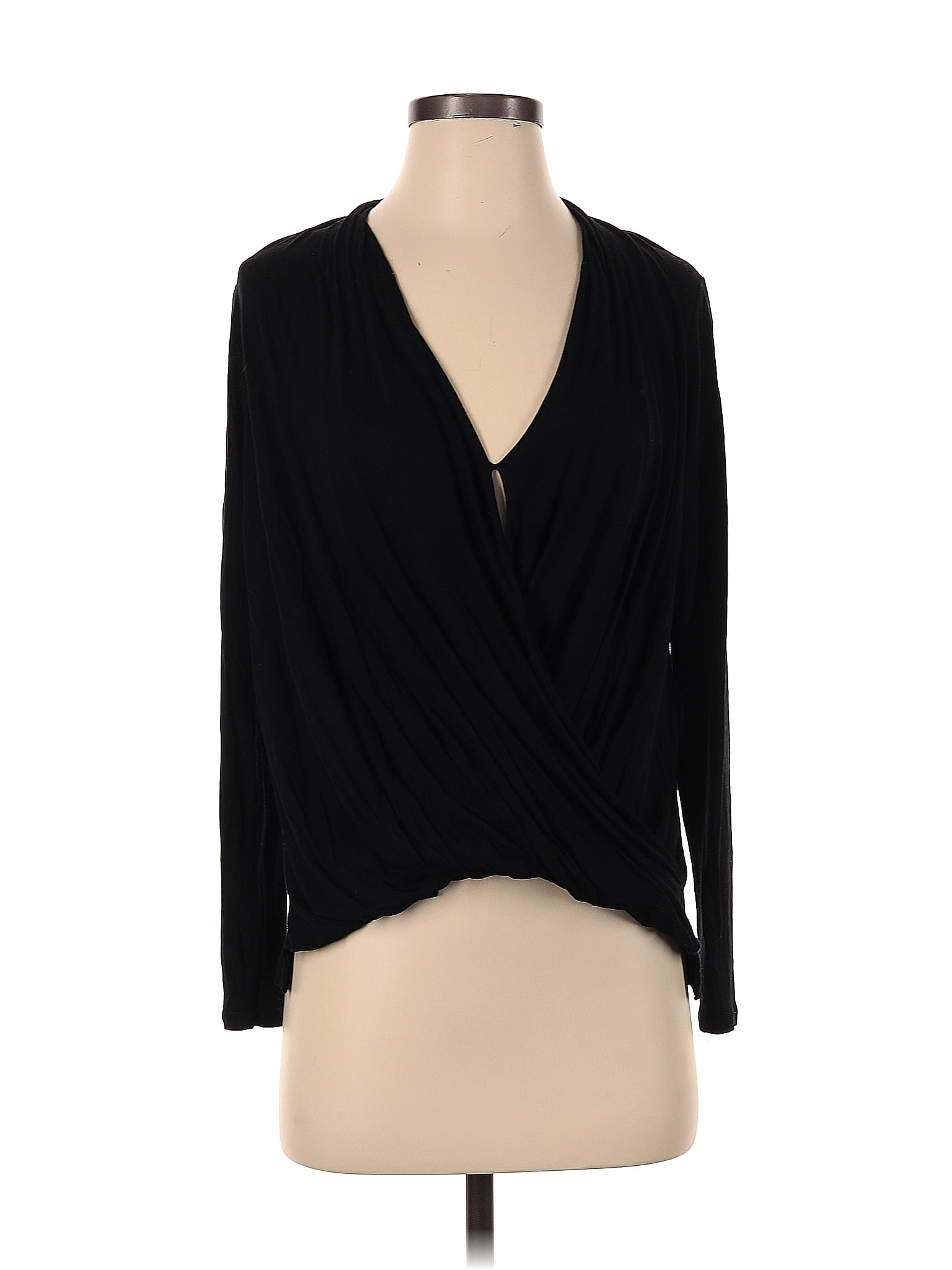 Akemi + Kin 100% Rayon Black Long Sleeve Blouse Size S - 74% off | ThredUp