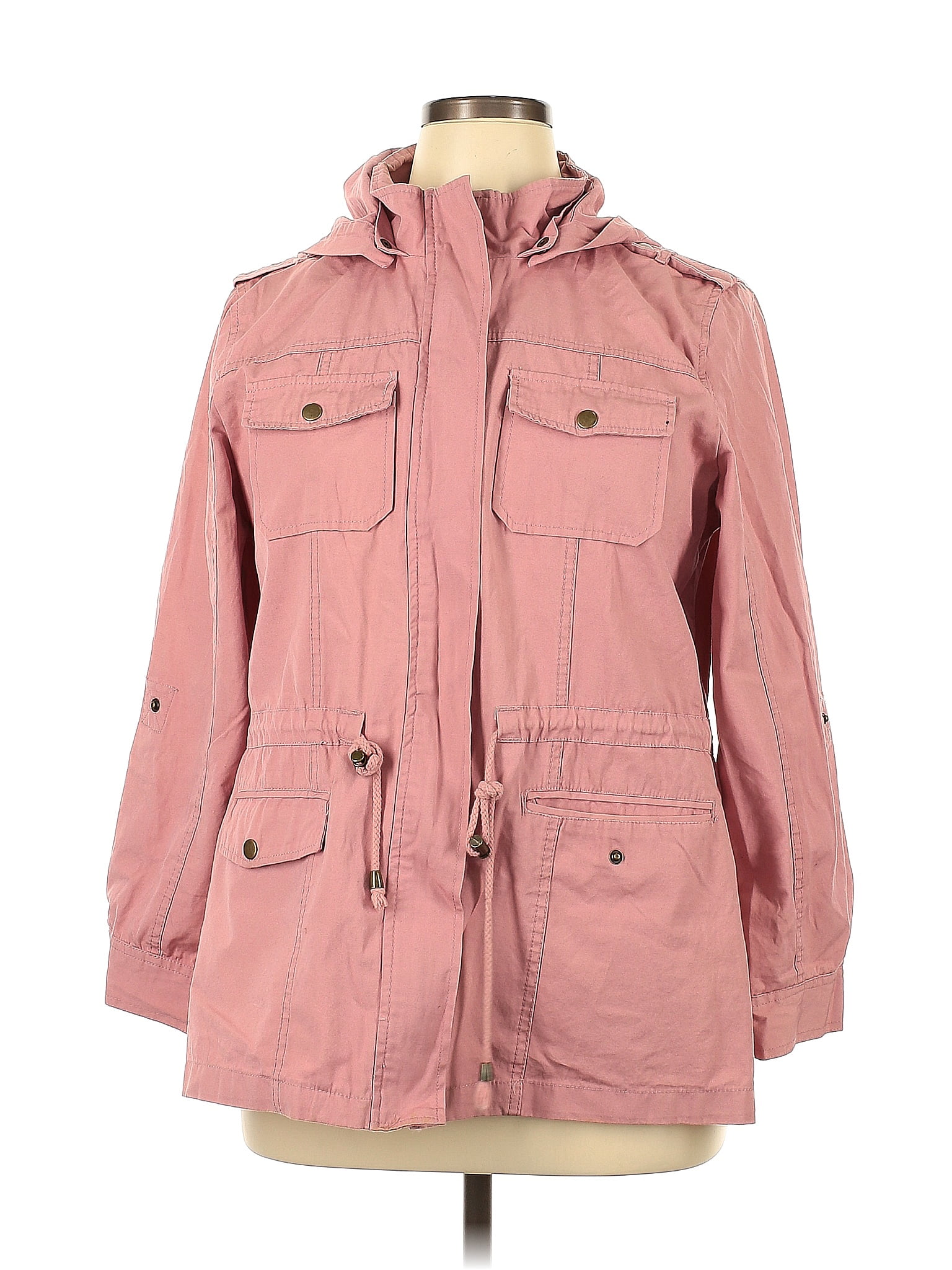 Sky 100% Cotton Solid Pink Jacket Size 1X (Plus) - 64% off | ThredUp