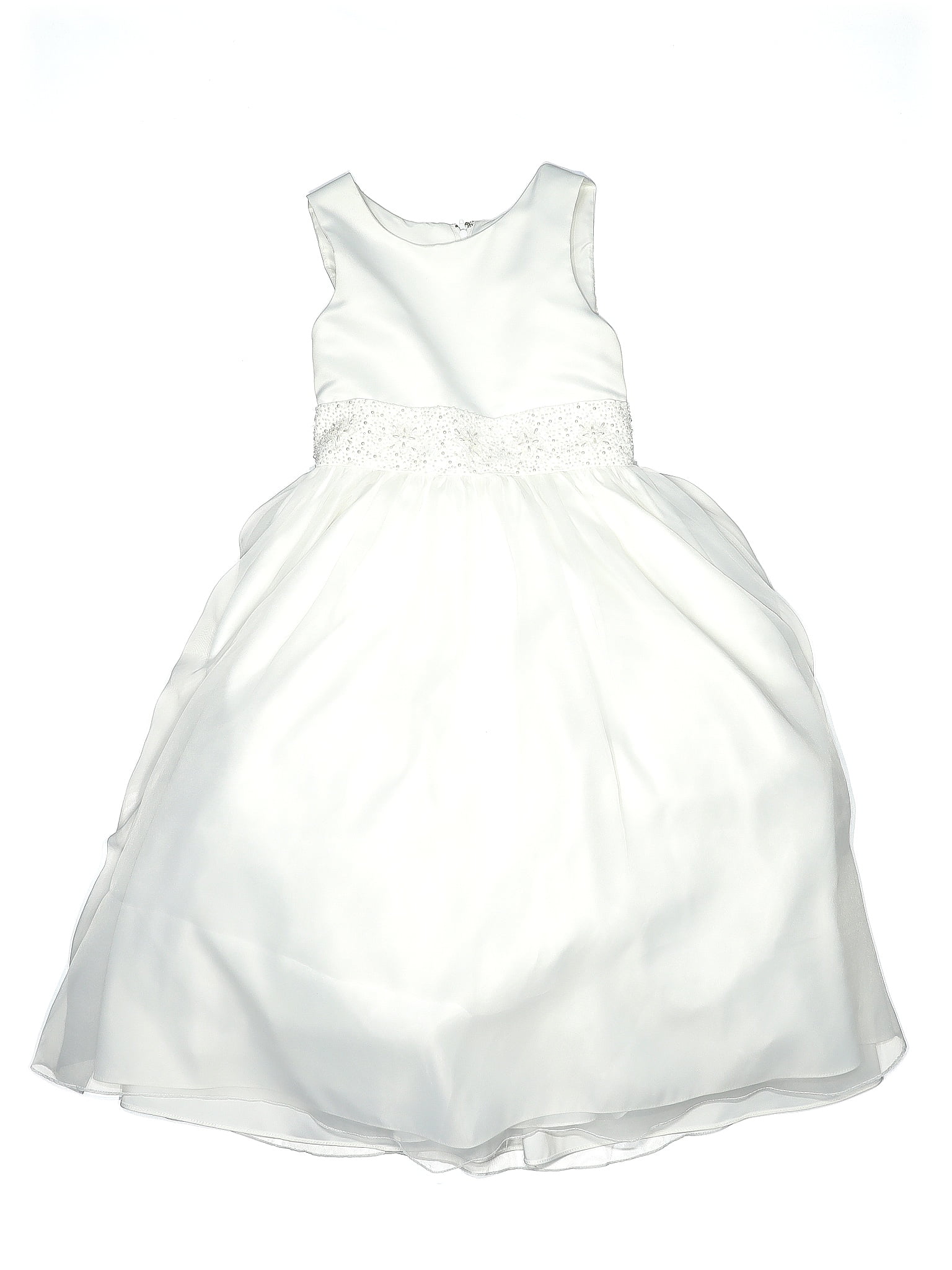 US Angels Solid White Dress Size 7 - 78% off | thredUP