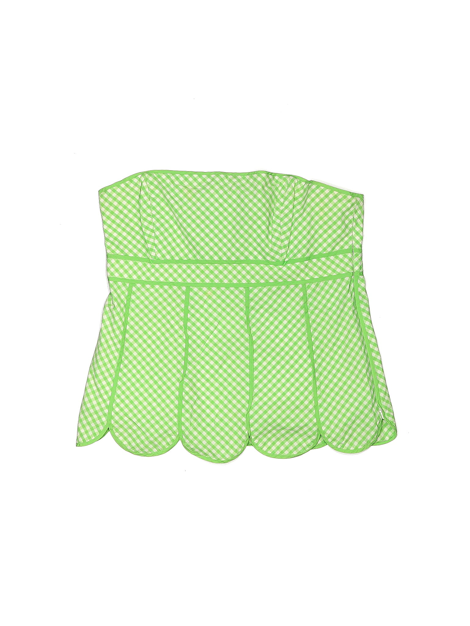 Lilly Pulitzer 100 Cotton Polka Dots Green Tube Top Size 8 50 Off
