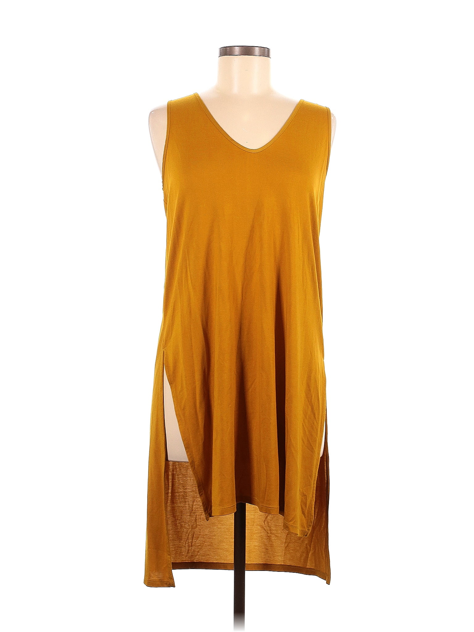 Akemi + Kin Color Block Solid Yellow Sleeveless Top Size M - 64% off ...