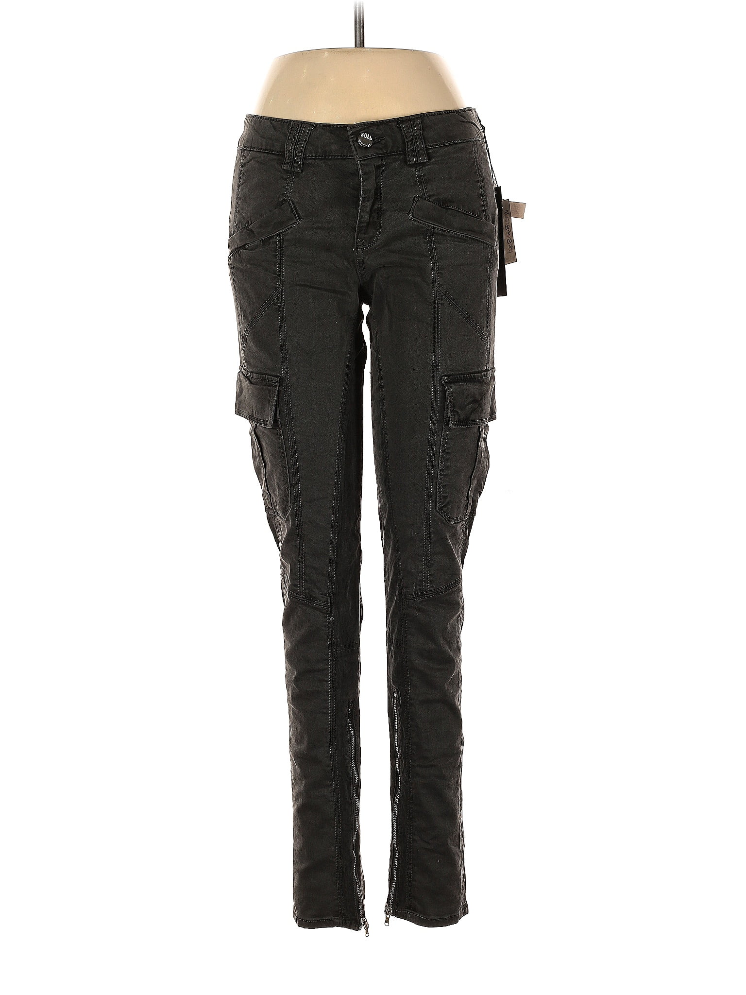 SOLD Design Lab Solid Black Cargo Pants 29 Waist - 77% off | ThredUp