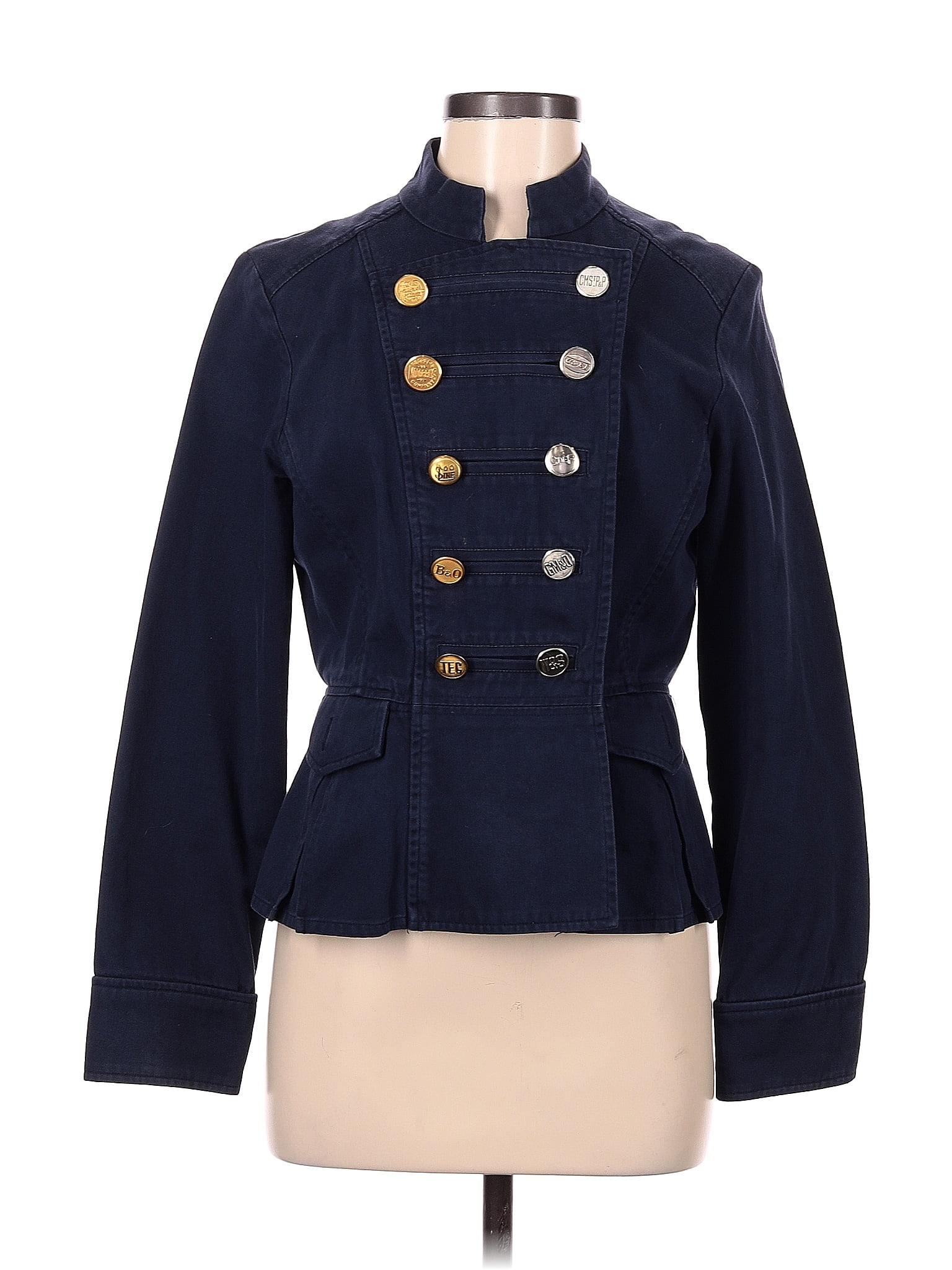 Mossimo 100% Cotton Solid Navy Blue Jacket Size M - 43% off | thredUP