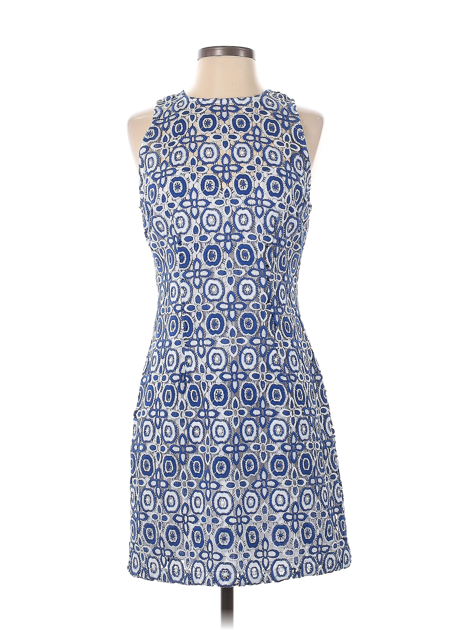 Bb Dakota Multi Color Blue Casual Dress Size 6 75 Off Thredup