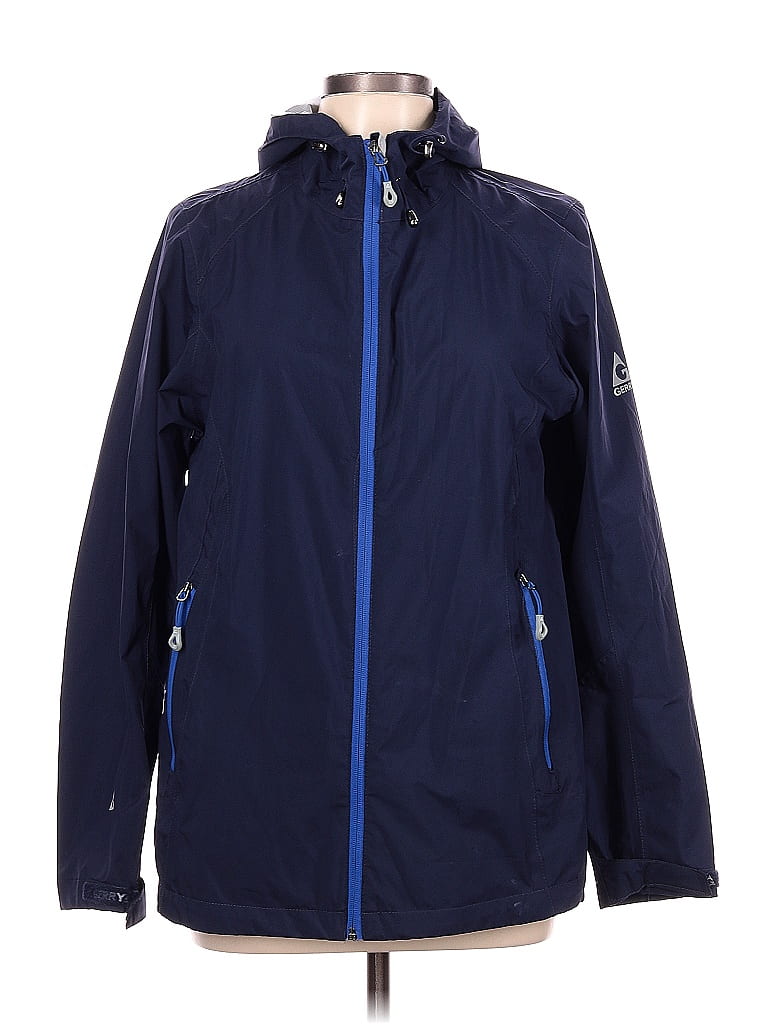Gerry Solid Navy Blue Jacket Size L - 66% off | ThredUp