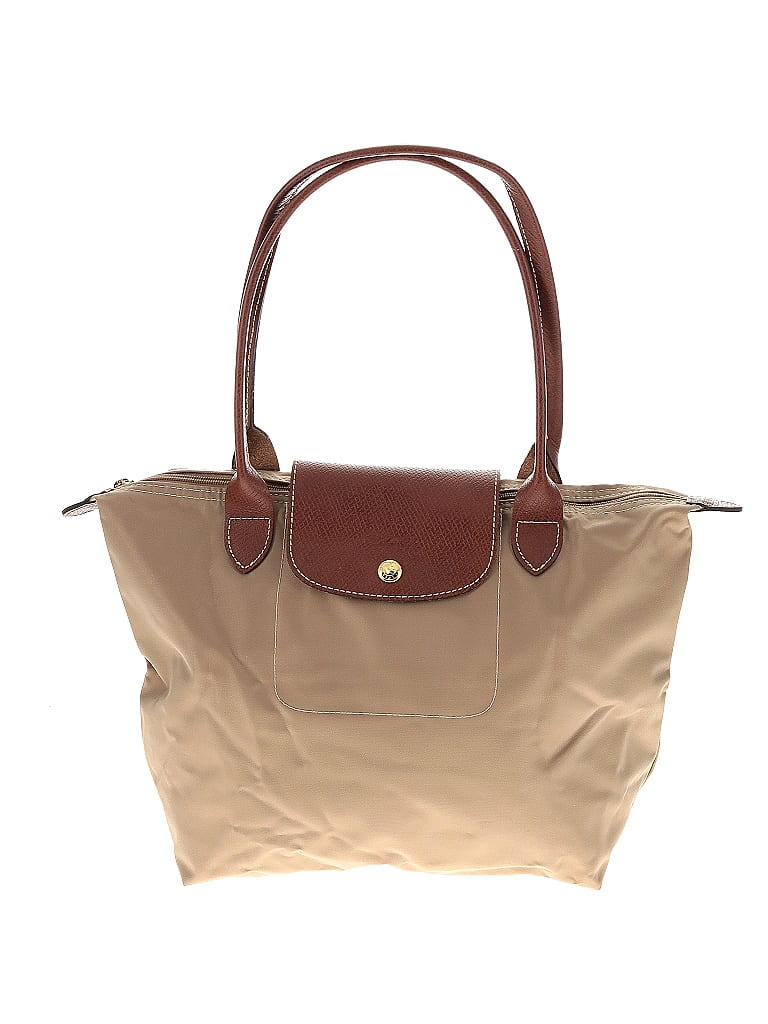 Longchamp Color Block Solid Tan Le Pliage Tote One Size - 44% off | thredUP