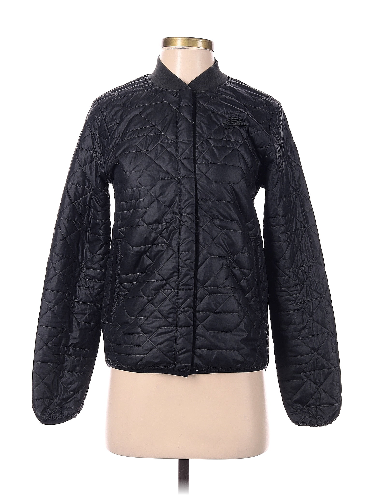 Nike 100% Polyester Solid Black Track Jacket Size XS - 46% off | thredUP